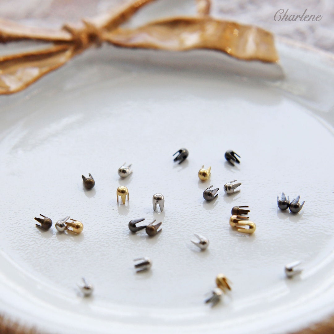 2mm Super Tiny Round Studs, in 4 Colors, Mini Studs, Perfect for Doll ...