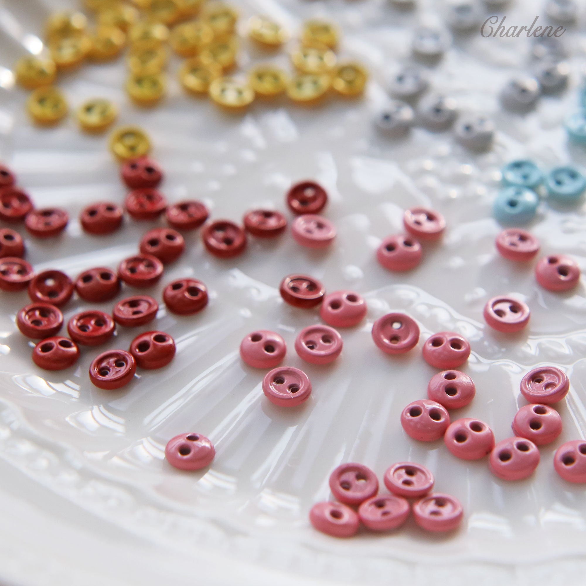 4mm Mini Metal Round Buttons in 5 Colors Micro Tiny Buttons - Etsy UK