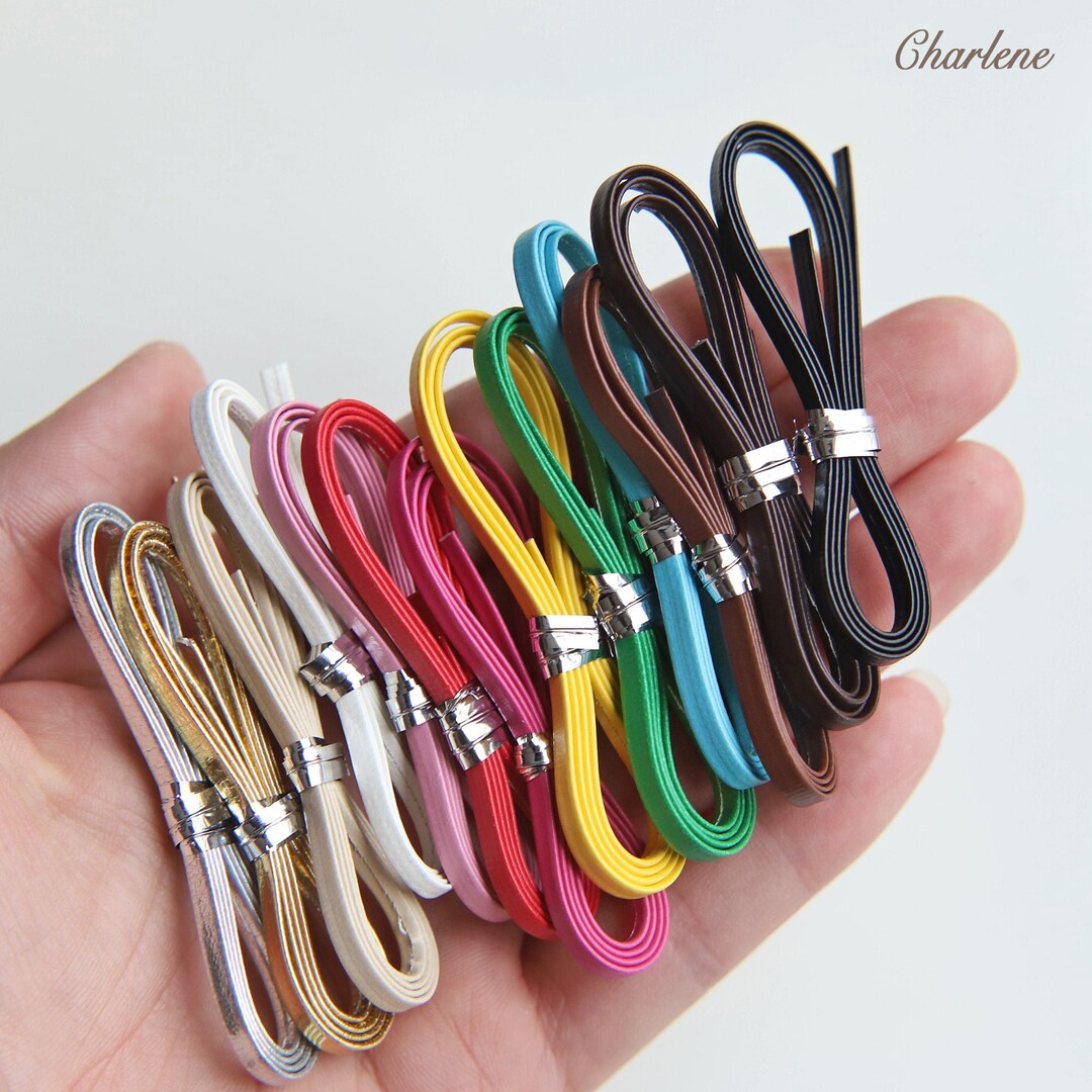 3mm/0.12" Leather Straps, in 13 Colors, Doll Belt, Doll Sewing Craft ...