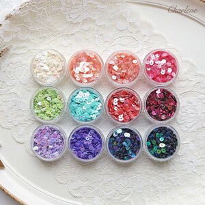 4mm/0.16" Premium Sparkling Sew on Sequins, in 12 Color, Made in Japan ...