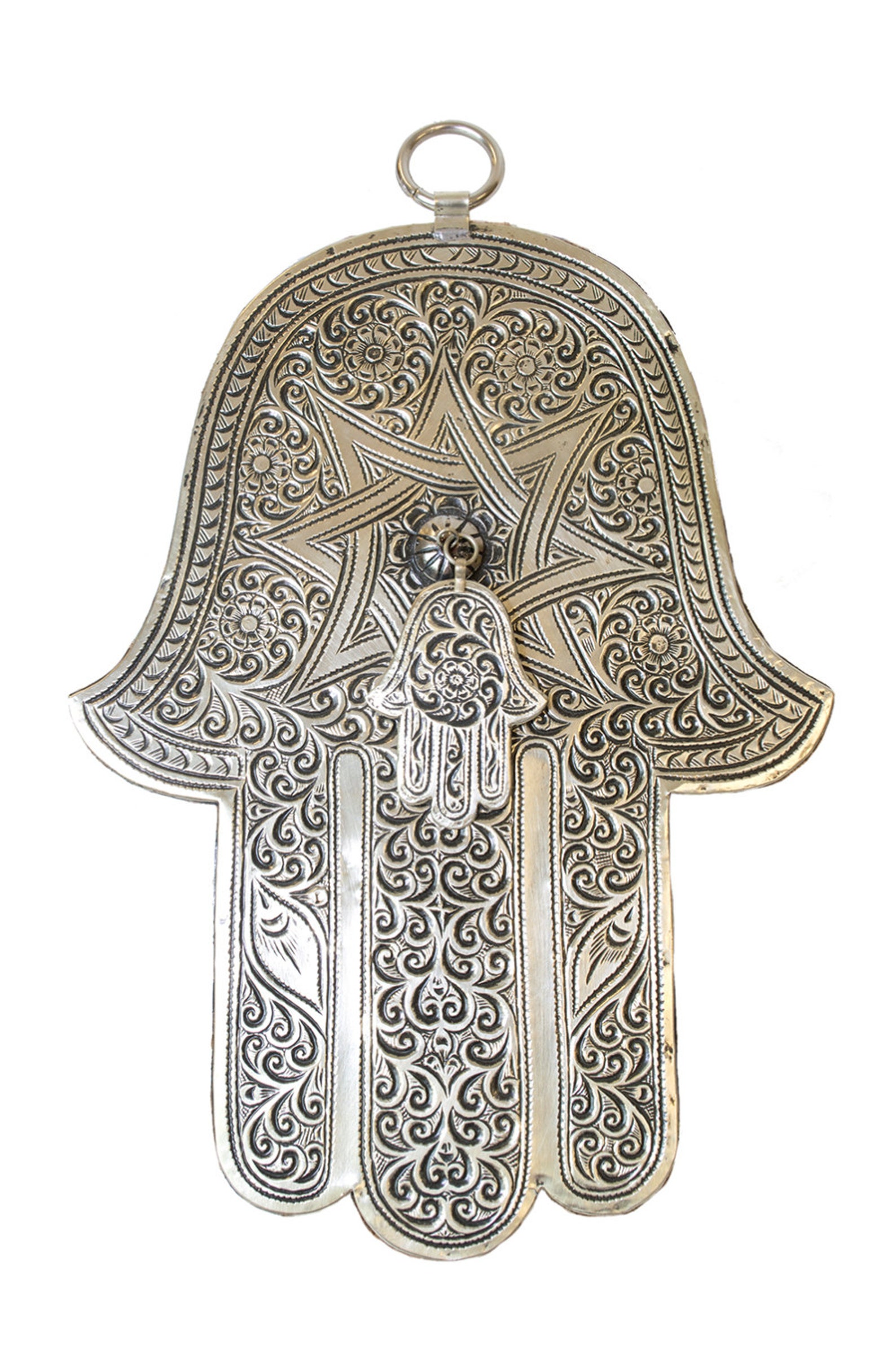 Large Brass Hand of Fatima Wall Decoration - Etsy