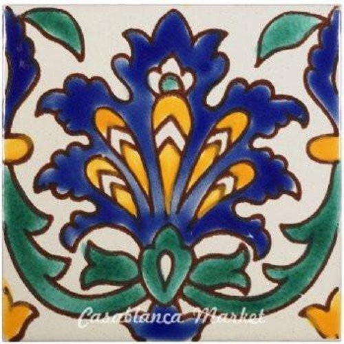 Mediterranean Tiles Hand Painted Tiles Backsplash Tiles - Etsy