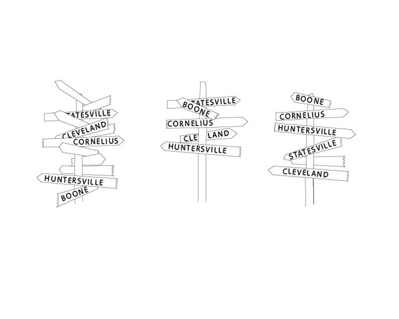 Customizable Directional Sign - 8x10 - Etsy