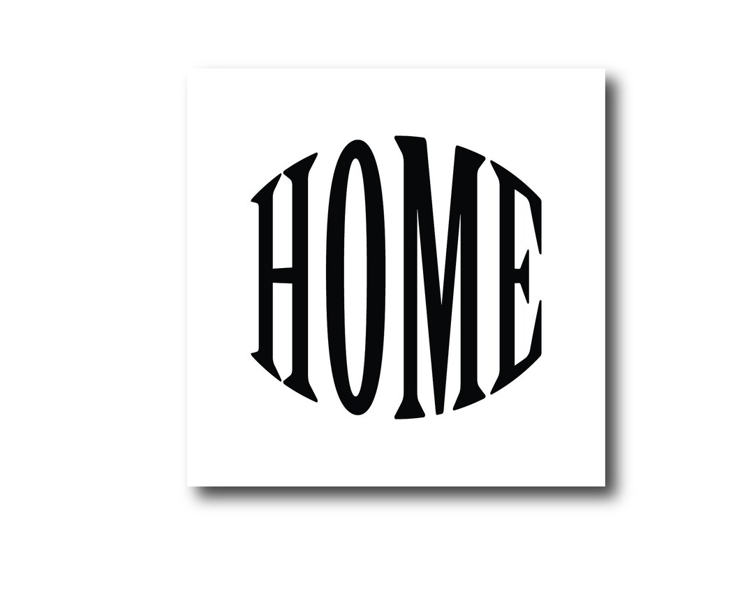 HOME Circle Word Art Print, Modern Home Decor (digital Download) - Etsy