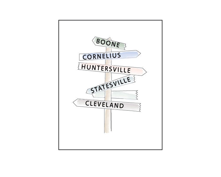 Customizable Directional Sign - 8x10 - Etsy
