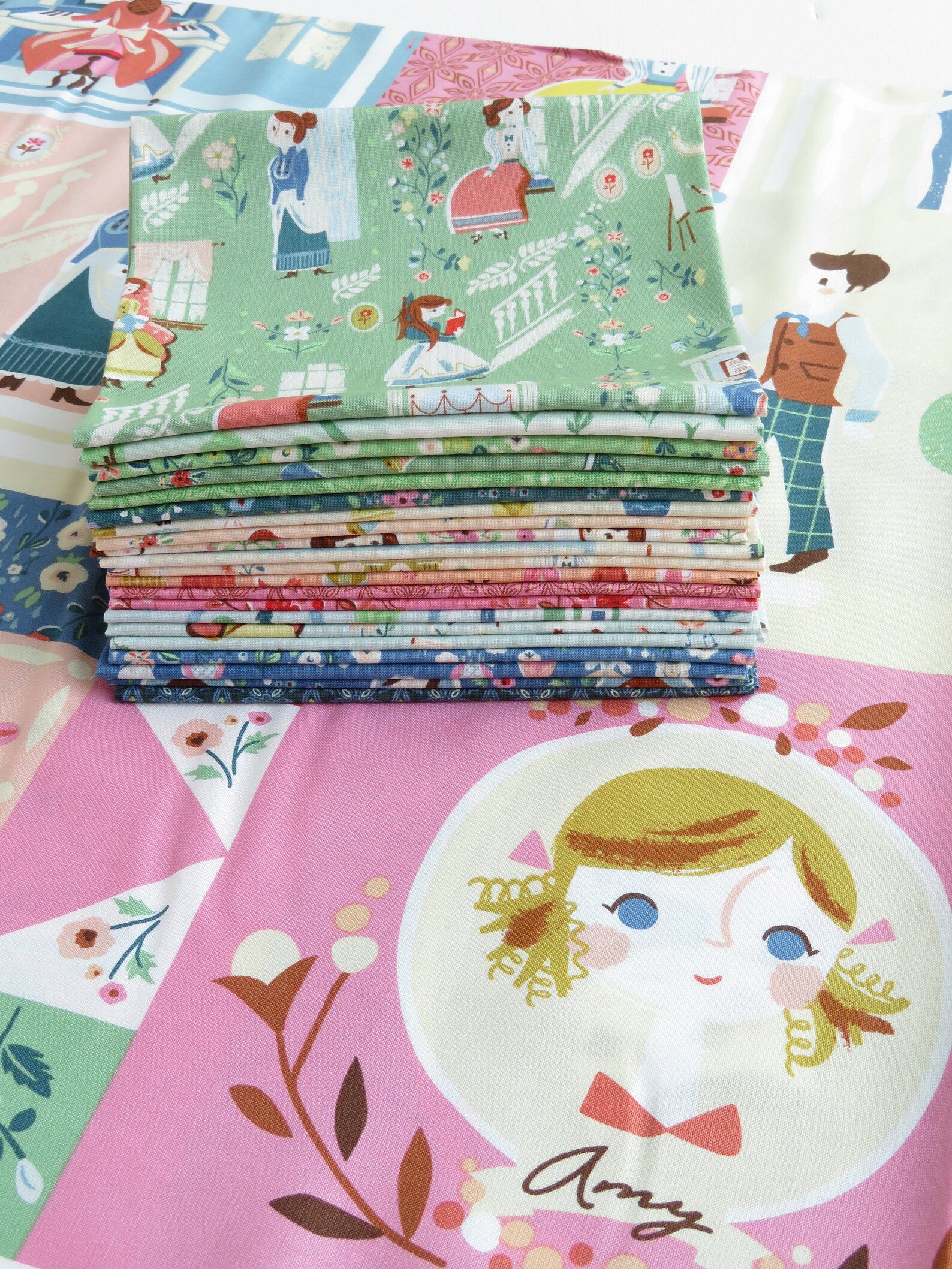 Little Women Gifts Cream by Jill Howarth for Riley Blake Designs ...