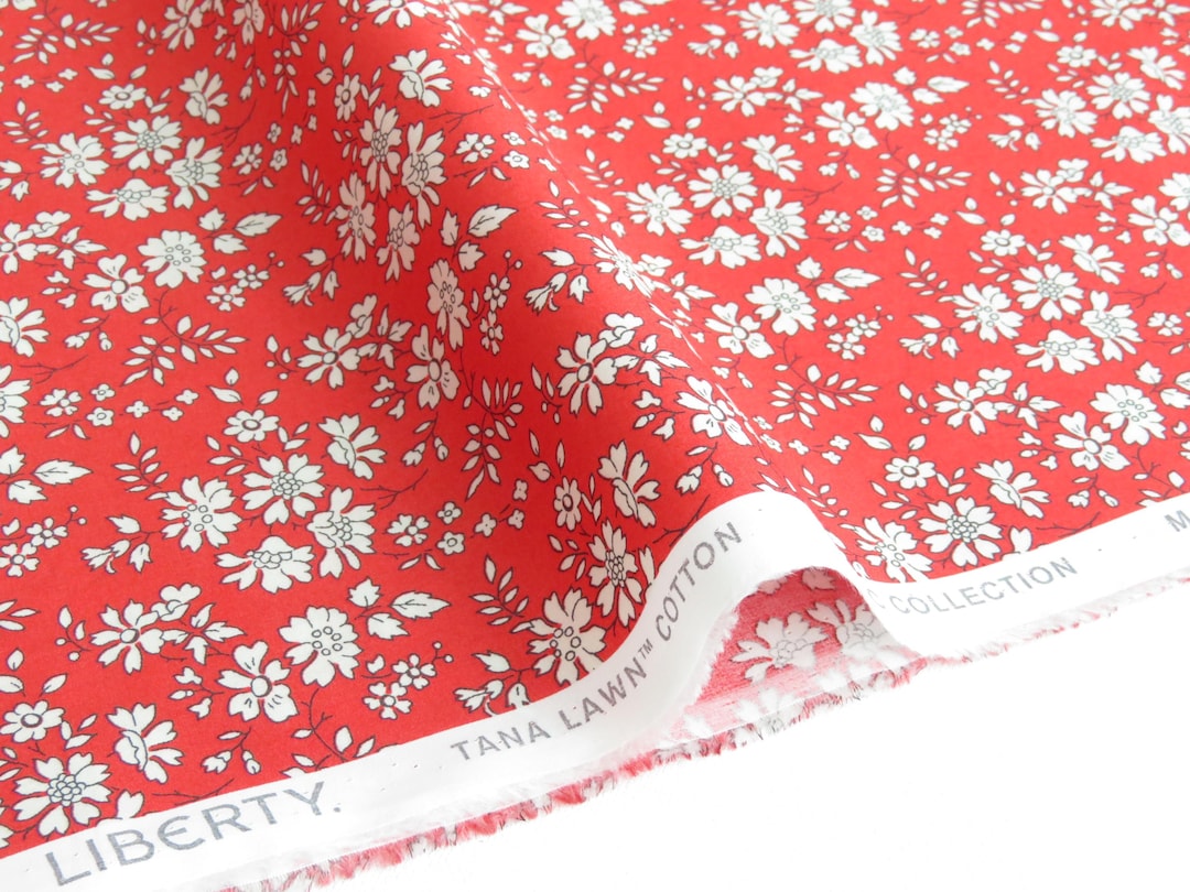 Liberty Fabrics Tana Lawn® - Capel - Colorway AB - 03633055AB Red - Etsy