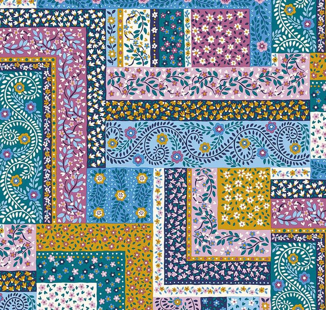 EOB 20” Liberty Fabrics - Tudor Celebration | Patchwork Scarves ...
