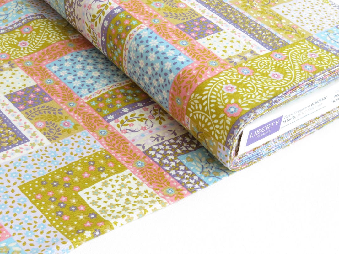 Liberty Fabrics - Tudor Celebration | Patchwork Scarves 01667442C - Etsy