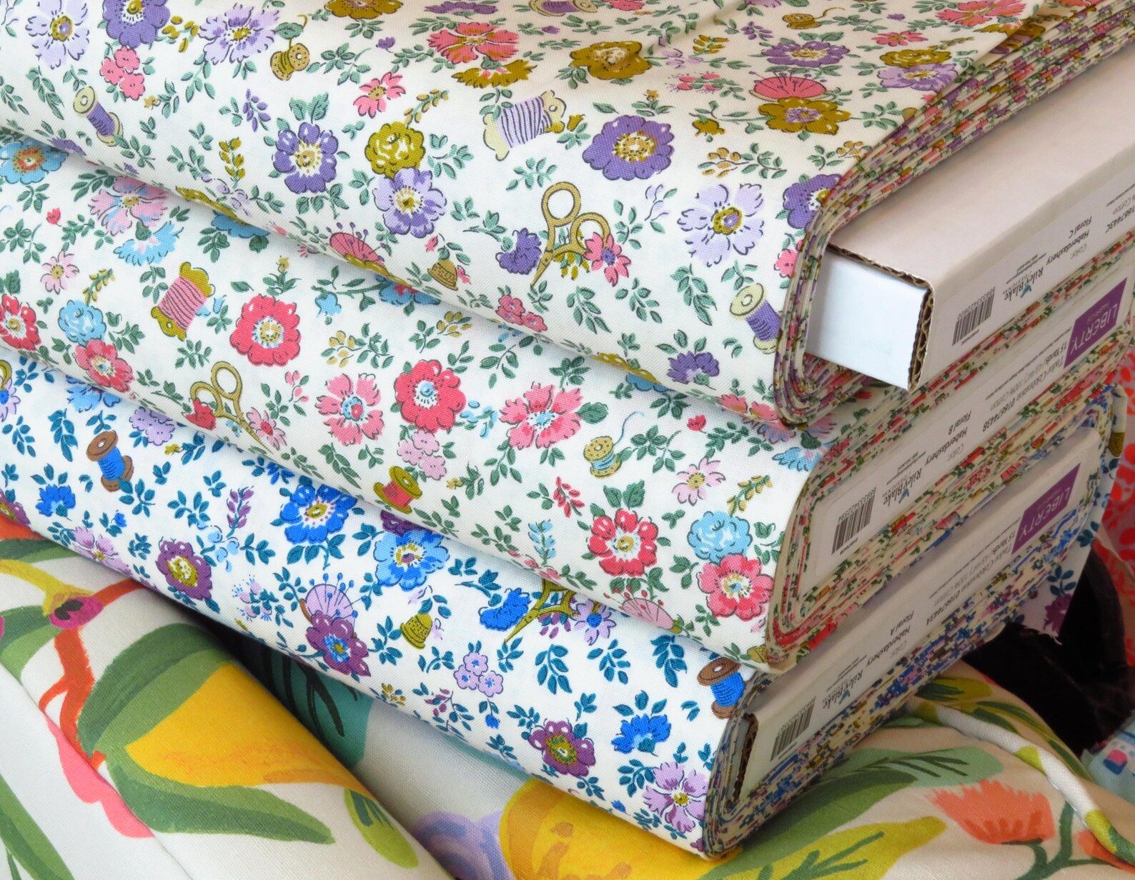 EOB 12” Liberty Fabrics - Tudor Celebration | Haberdashery Floral ...