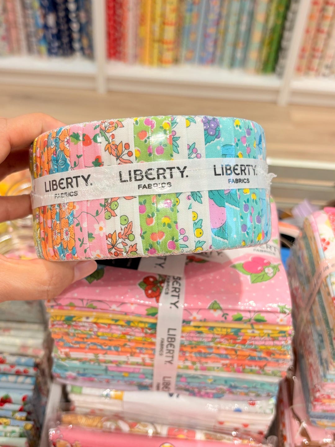 Liberty Fabrics Gifts From the Garden 2 1/2" Rolie Polie | 0166FR-GFG-A ...