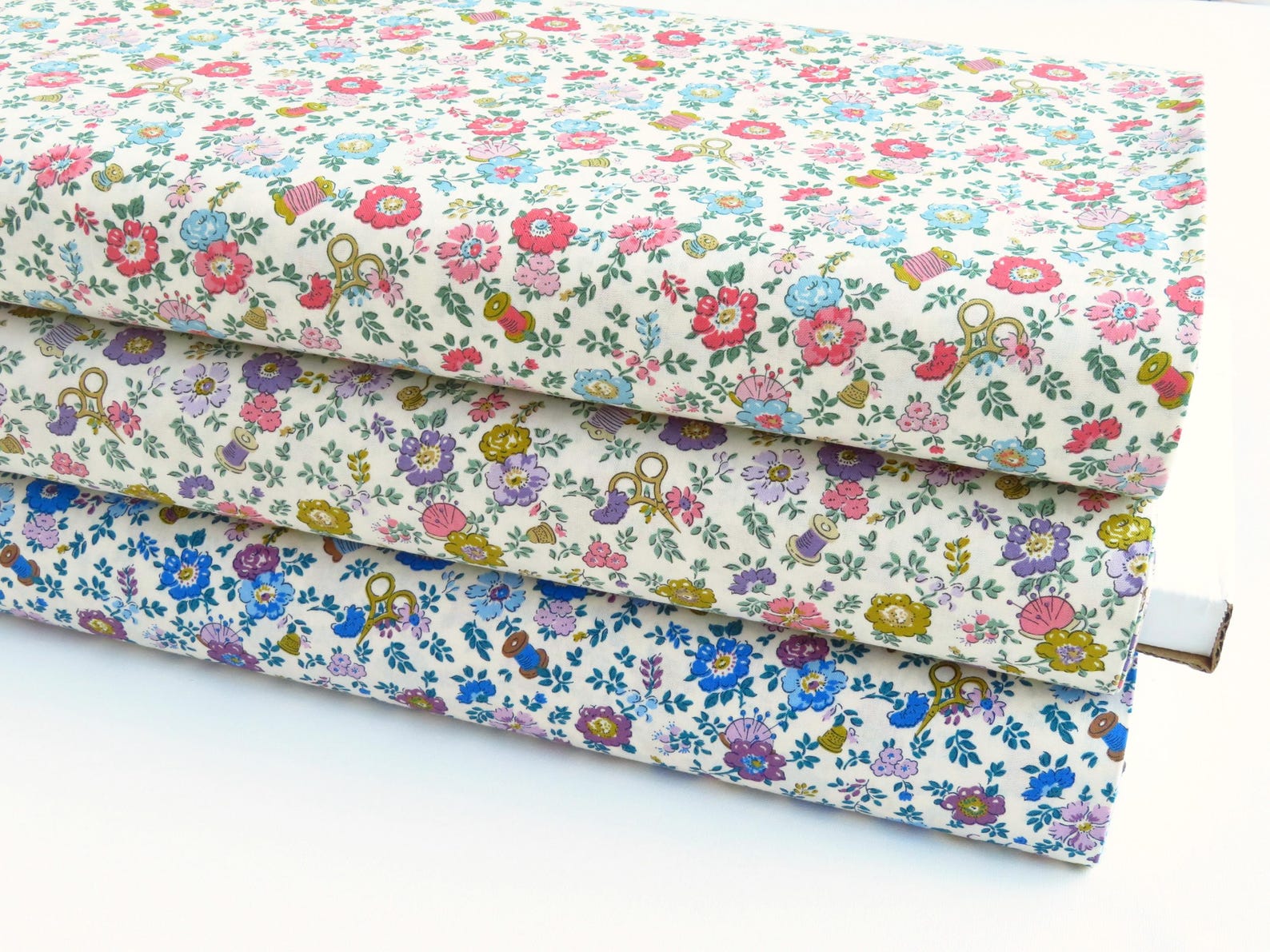 EOB 12” Liberty Fabrics - Tudor Celebration | Haberdashery Floral ...