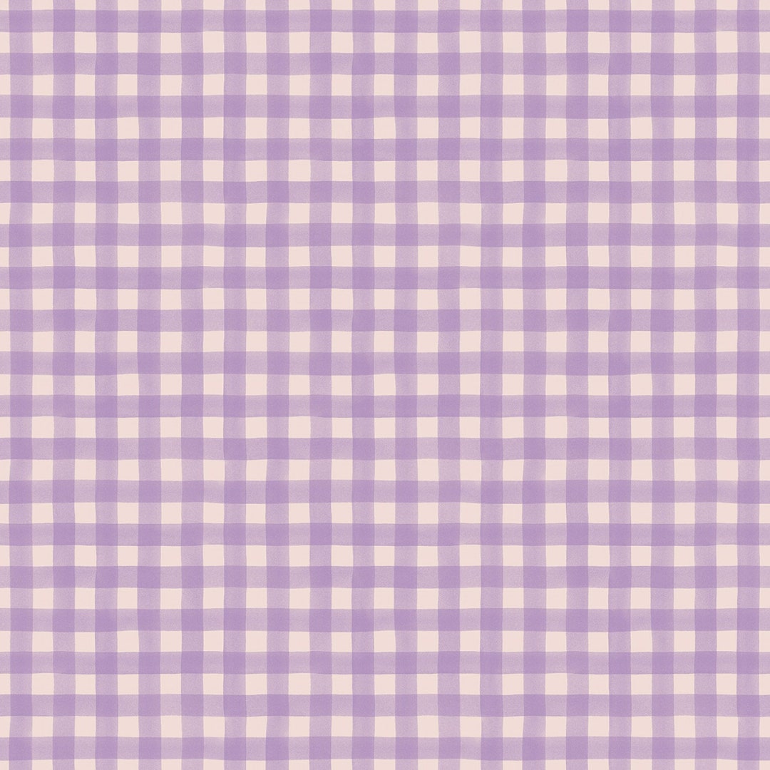 Sweet Picnic Gingham Lilac by Natàlia Juan Abelló for Riley Blake ...