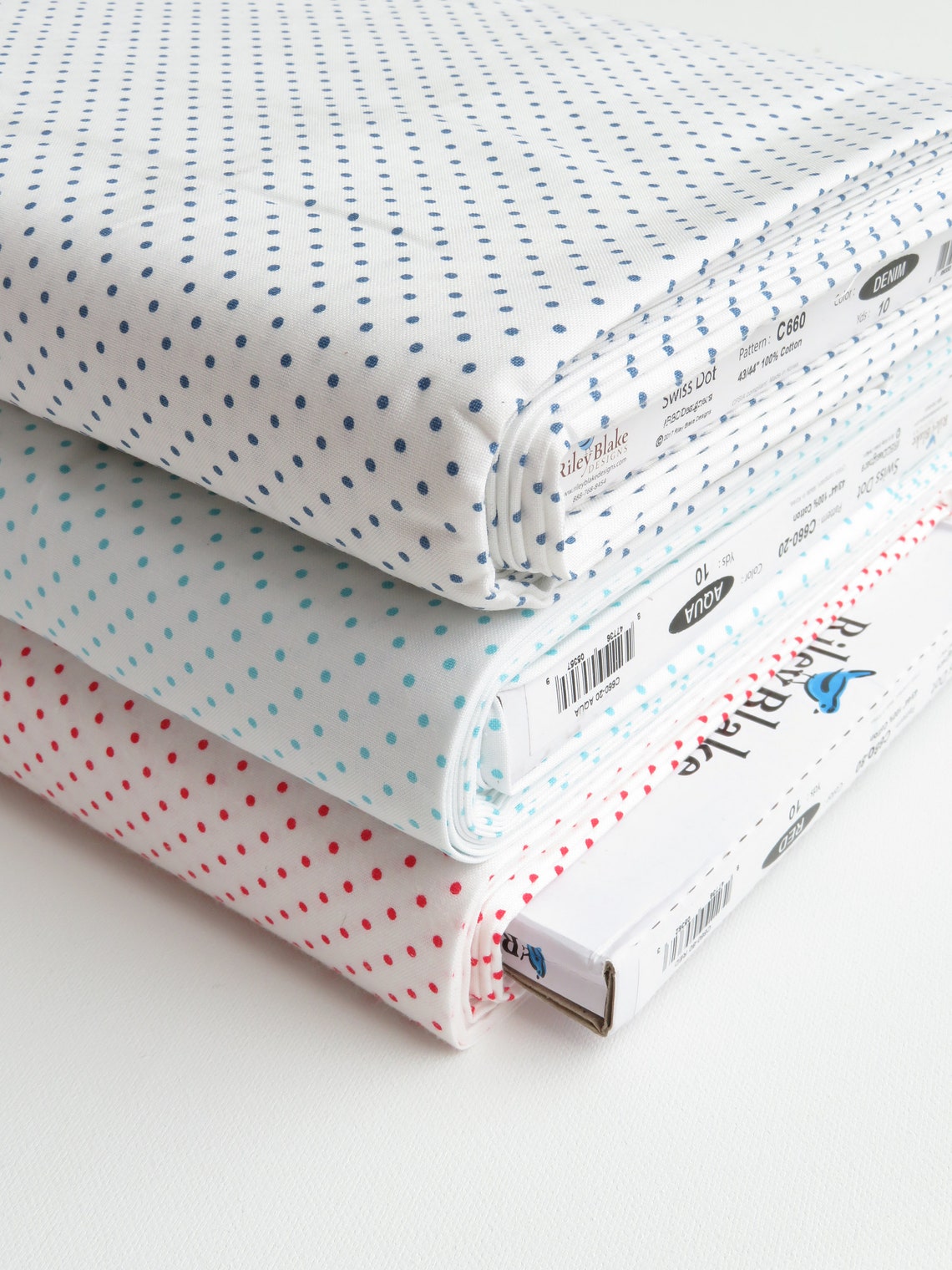 Riley Blake Swiss Dots by Riley Blake Designs Collection | #C660-80 Red ...