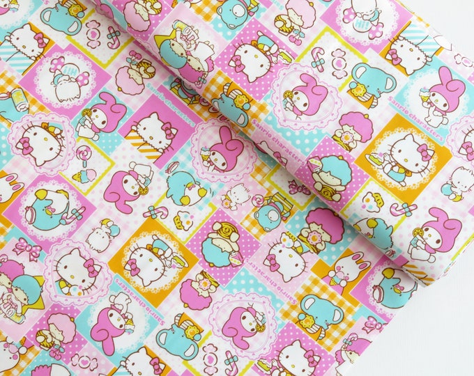 Sanrio Licensed Sanrio Characters Hello Kitty Patchwork | Japanese ...