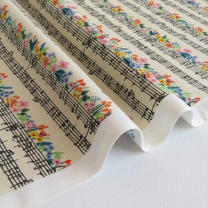 Bramble Music Notes Cream by Cotton + Steel Rifle Paper Co. | Garden ...