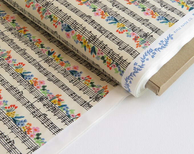 Bramble Music Notes Cream by Cotton + Steel Rifle Paper Co. | Garden ...