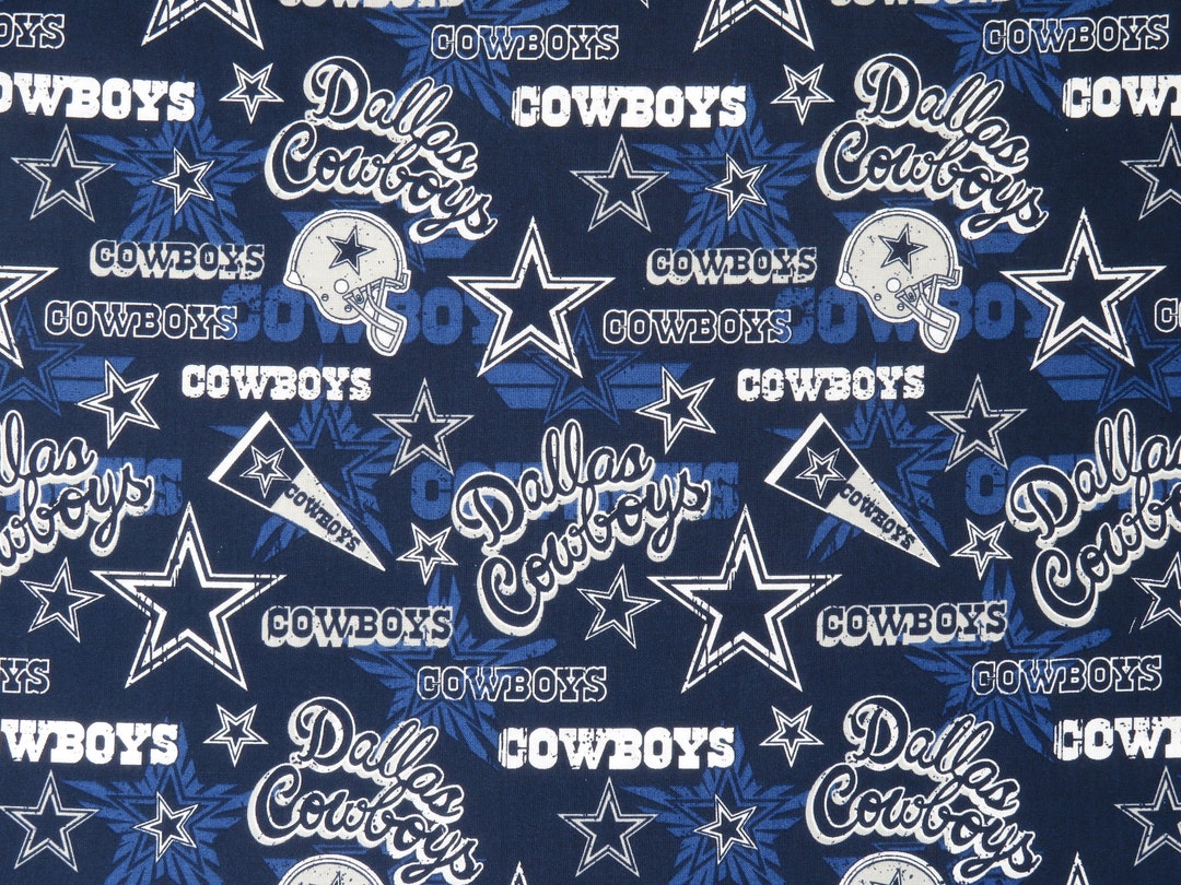 1/2 Yard NFL Football Dallas Cowboys Cotton Print 58"/60" Wide| NFL ...