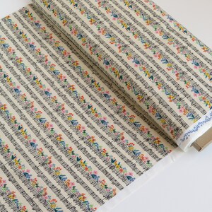 Bramble Music Notes Cream by Cotton + Steel Rifle Paper Co. | Garden ...