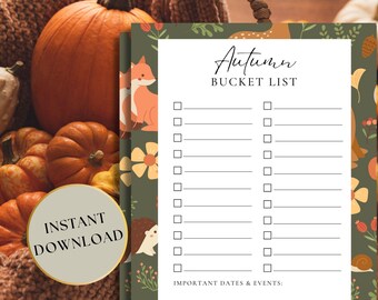 Printable Seasonal Bucket List Value Pack of 4 Seasonal To-do Lists - Etsy