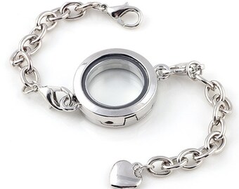 Locket bracelet | Etsy
