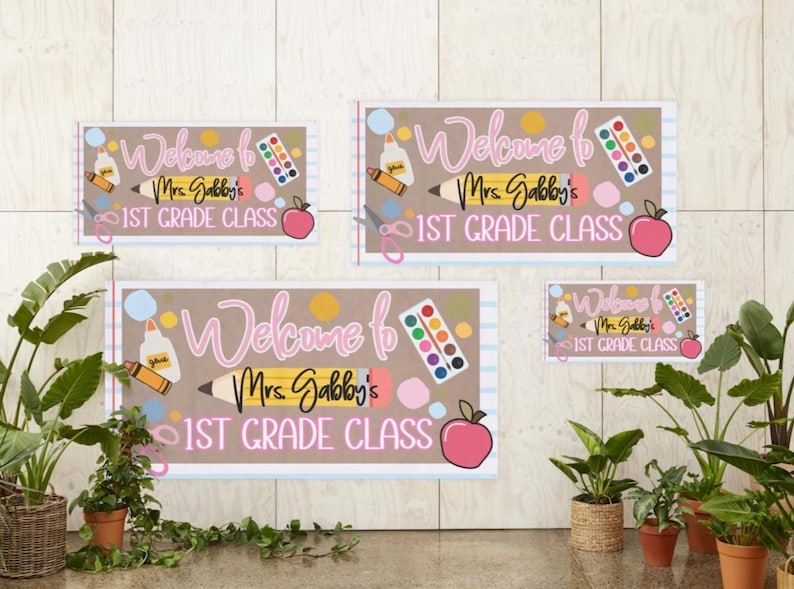 Welcome to - First Day Banner - Etsy