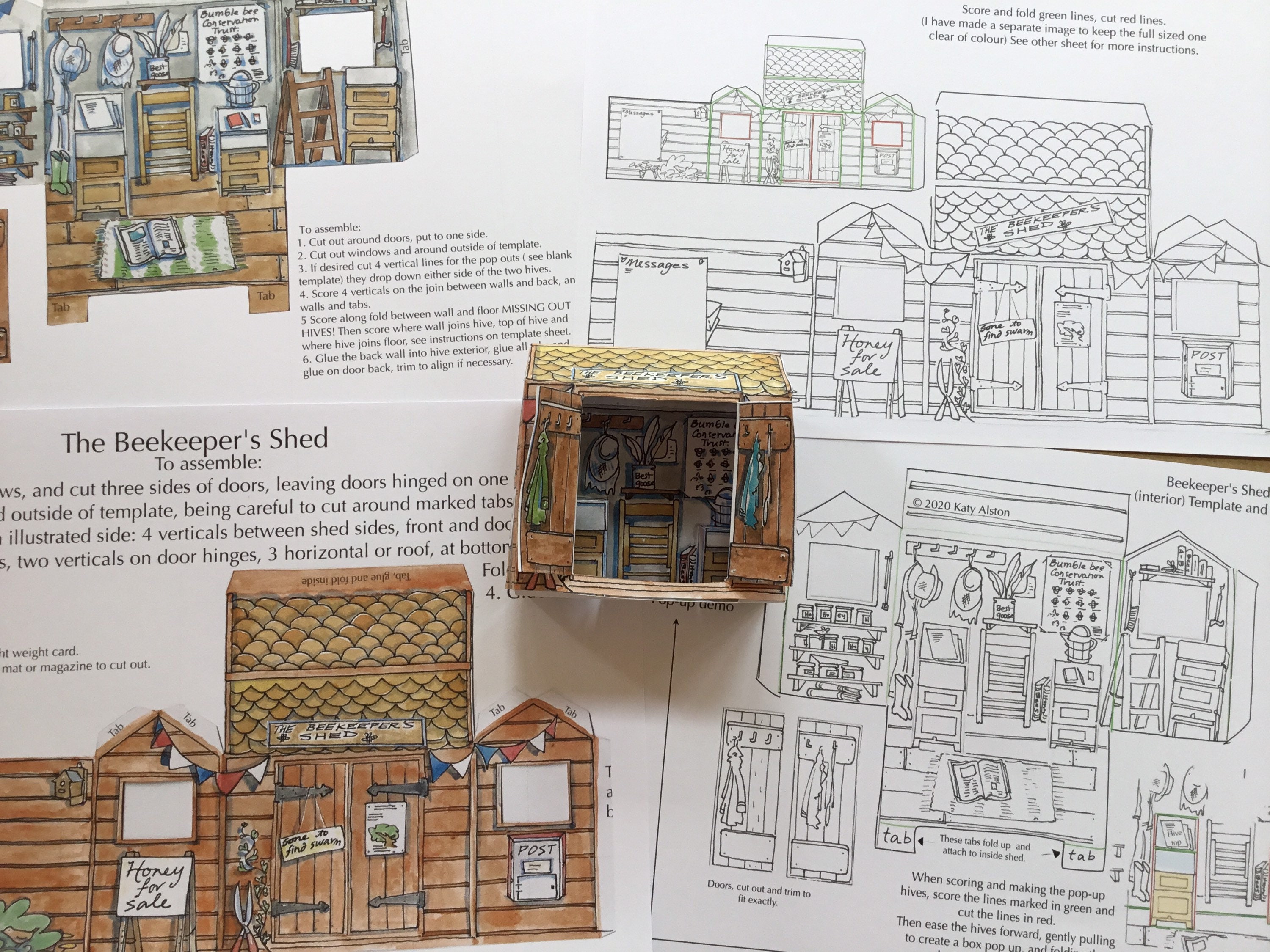 The Beekeeper's Shed Unique Artist-made and Illustrated | Etsy