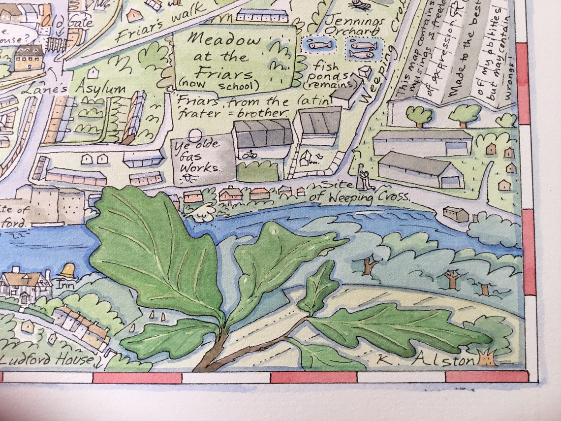 New Map of Ludlow - Etsy