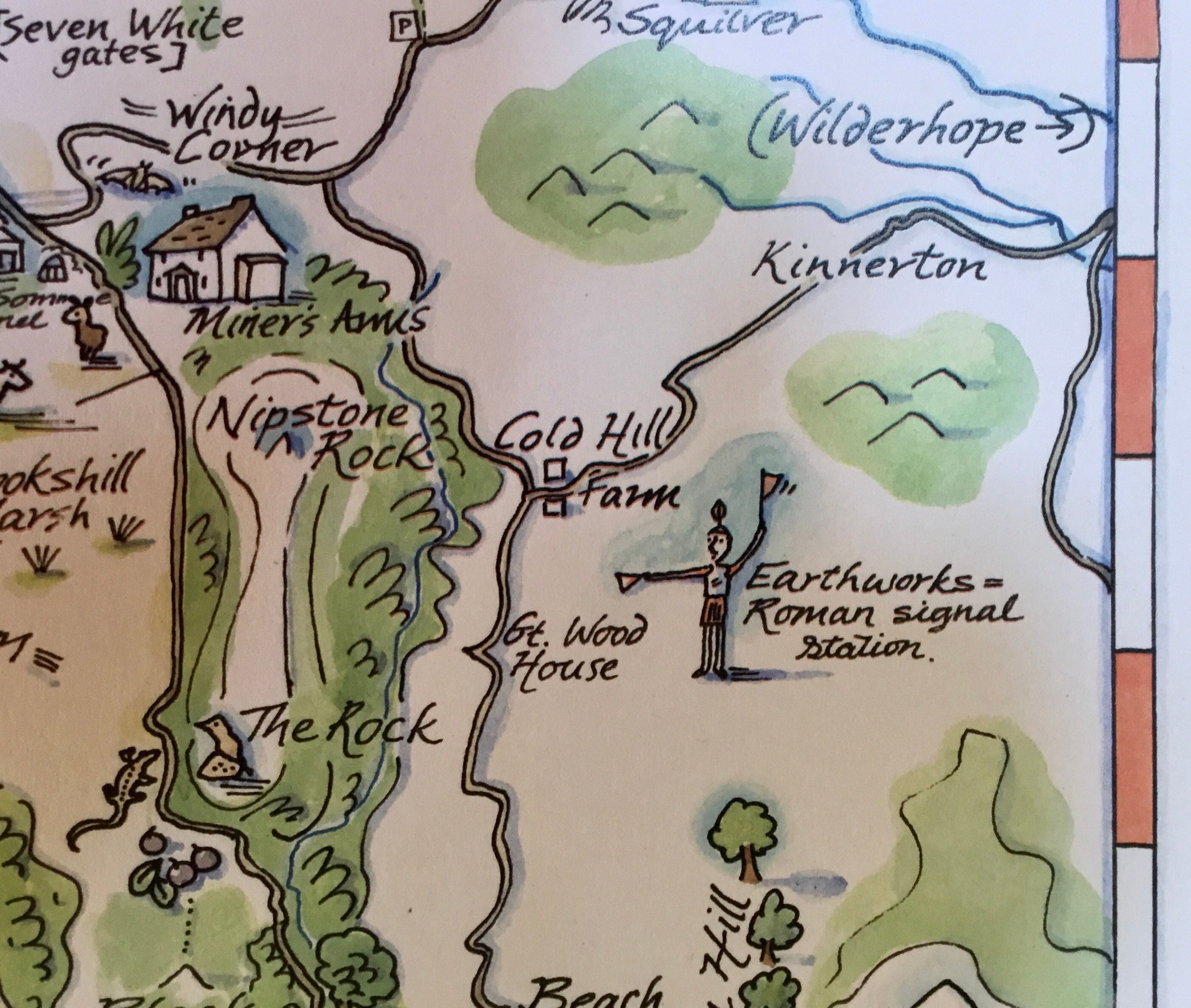 An Illustrated Map of the Stiperstones Shropshire by Katy | Etsy