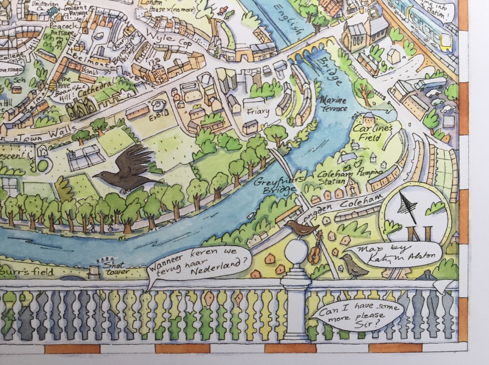 A Map of Shrewsbury - Etsy UK