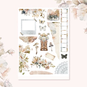 Journaling Sticker Kit - Cottage | Planner Stickers (select Your Page ...