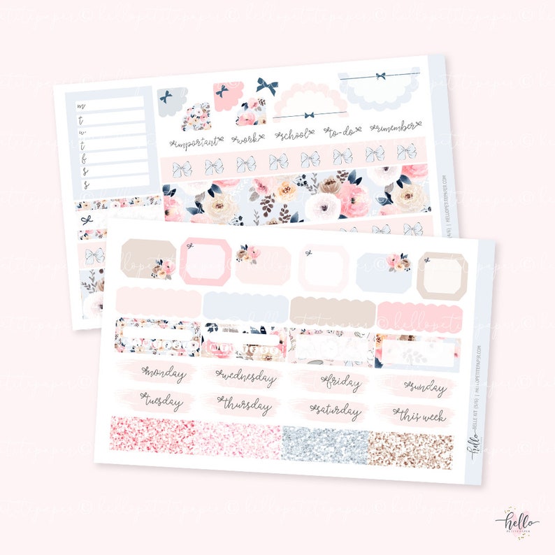 Belle beauty and the Beast Inspired Planner Sticker Kit / - Etsy