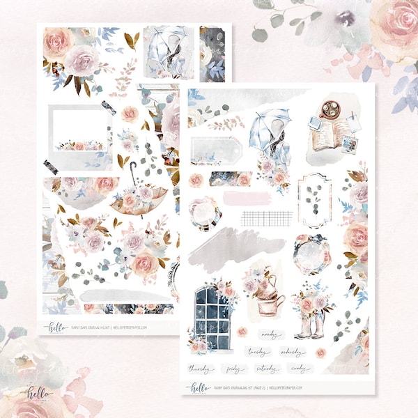 Journaling Kit Stickers - Etsy