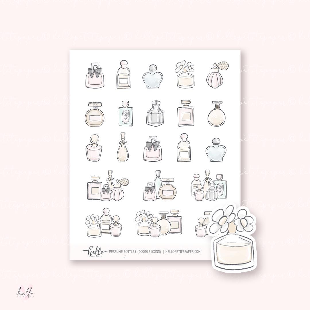 Doodle Icons (PERFUME) - Hand-drawn Planner Stickers - Etsy