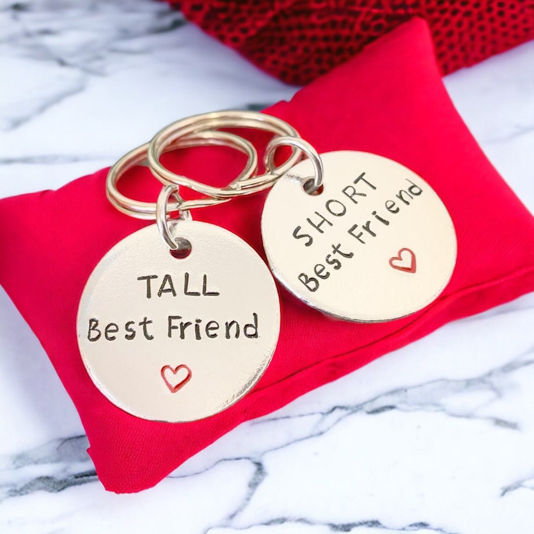 Best Friends Personalised Keyring Gift Set, Best Friend Birthday Gift ...