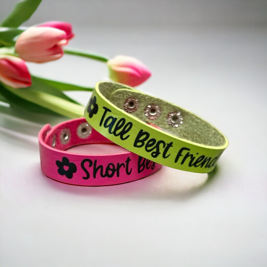 Short Best Friend Tall Best Friends Bracelet Set, Gift for School ...
