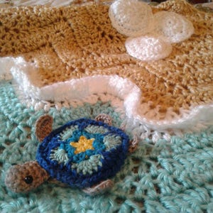 Turtle Beach via Key West! Crochet Afghan/throw Featuring Baby Sea ...