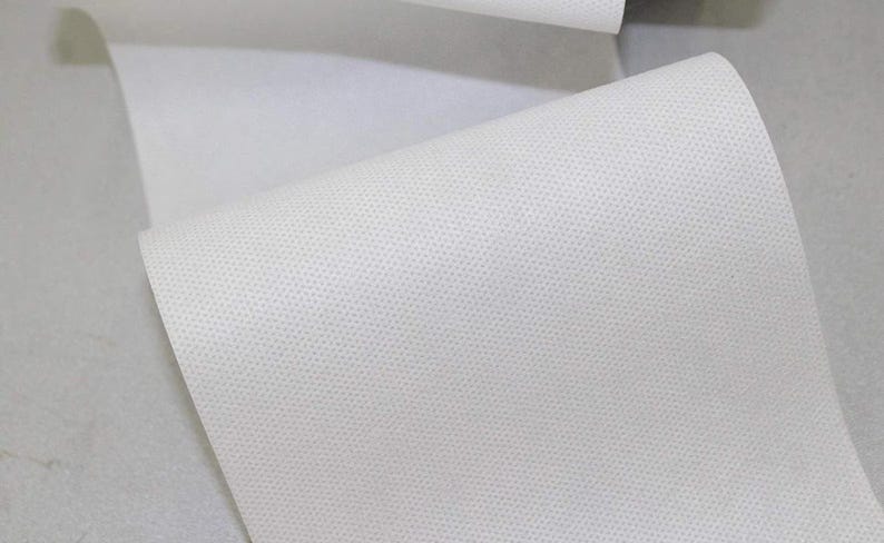 Drapery Pleat Stiffener, Buckram Sew In: 4 Inch White - Washable Non ...