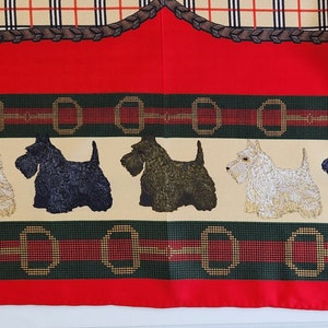 Scottish Terrier Silk Scarf, Black Scottie, Wheaten Scotty, Brindle ...