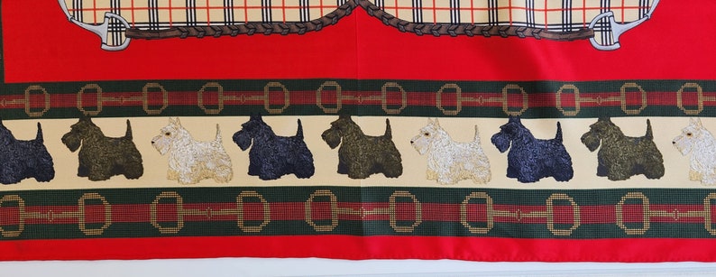 Scottish Terrier Silk Scarf, Black Scottie, Wheaten Scotty, Brindle ...