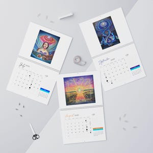 Visionary Psychedelic Wall Art Calendar 2025 Art Original Paintings ...