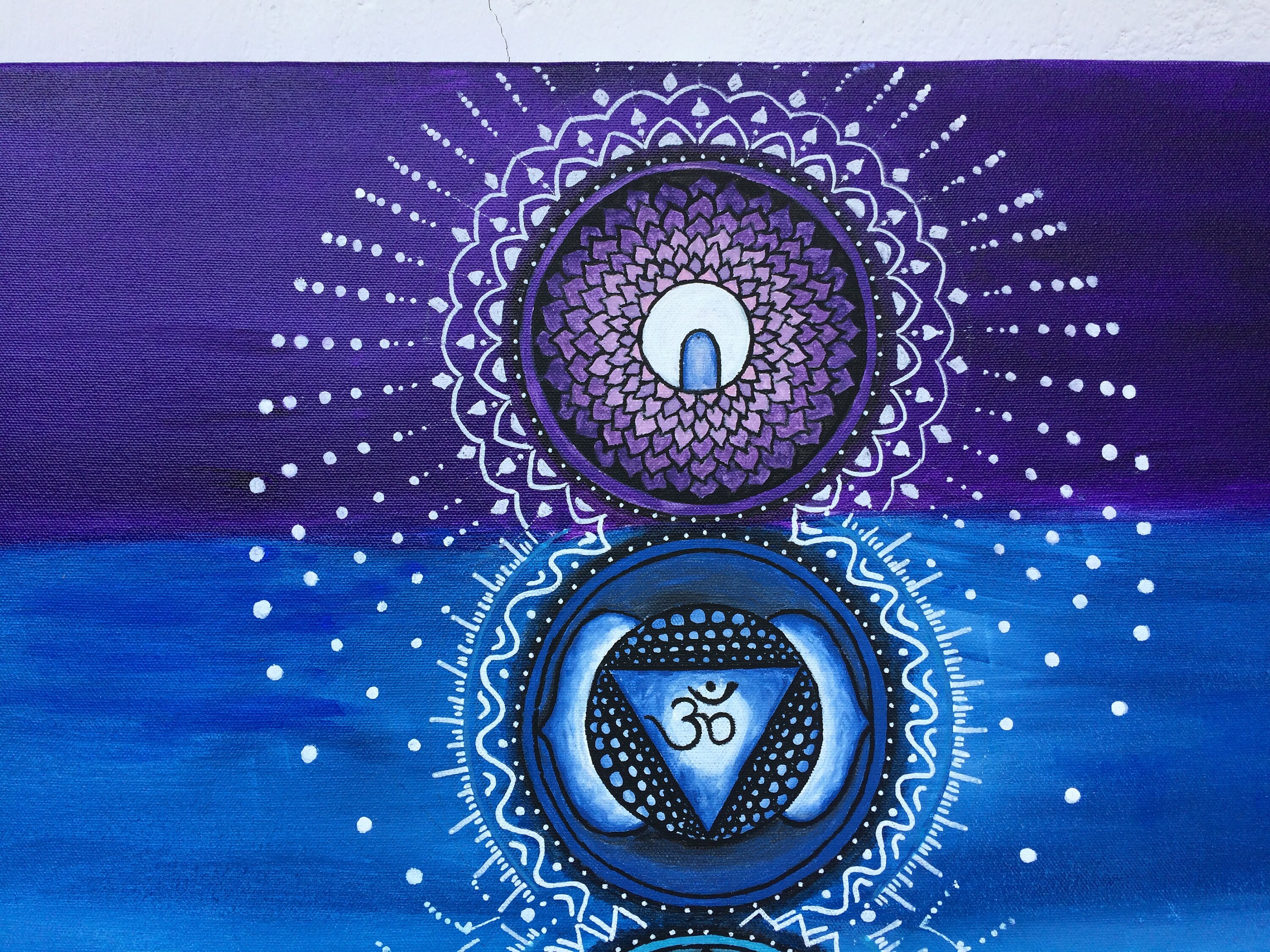 Print of Original Seven Chakras painting Divine healing | Etsy