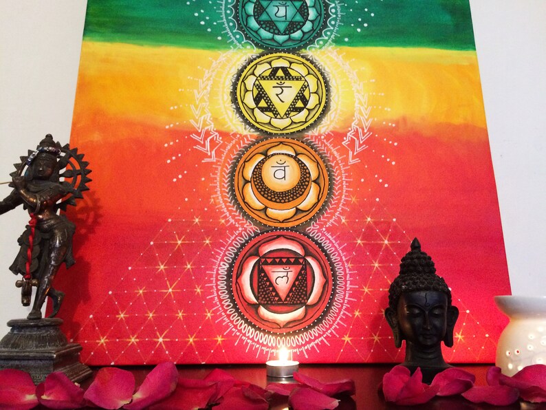 Seven Chakras Framed/unframed Print of Original Painting Chakras ...