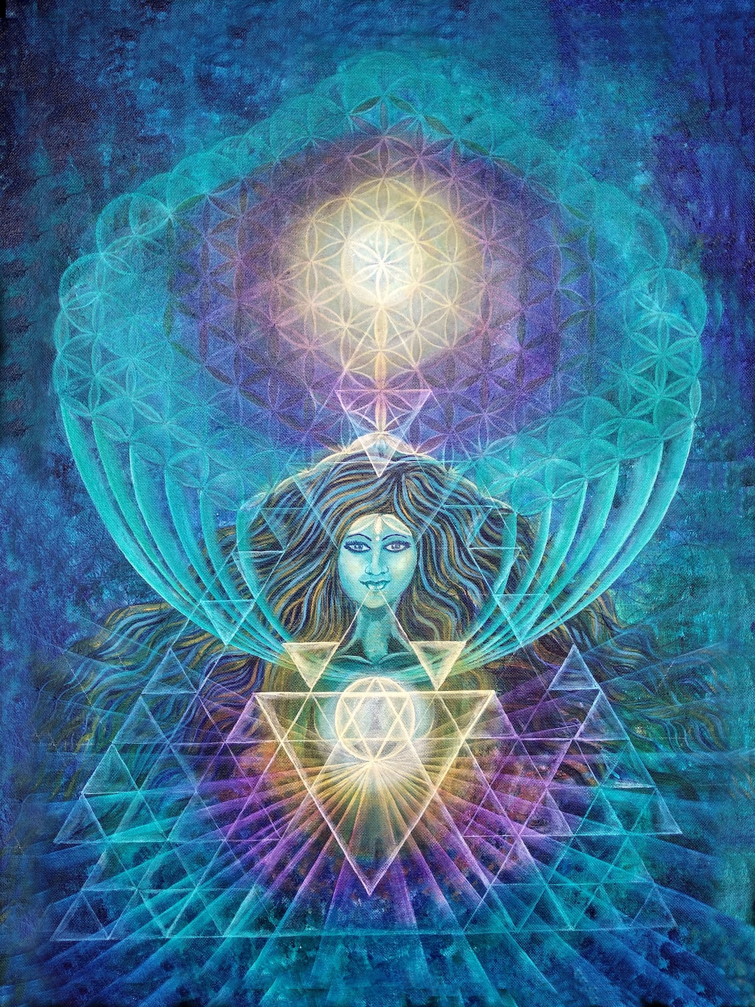 Divine Feminine Sacred Geometry Heart Gift Flower of Hope , Sacred ...