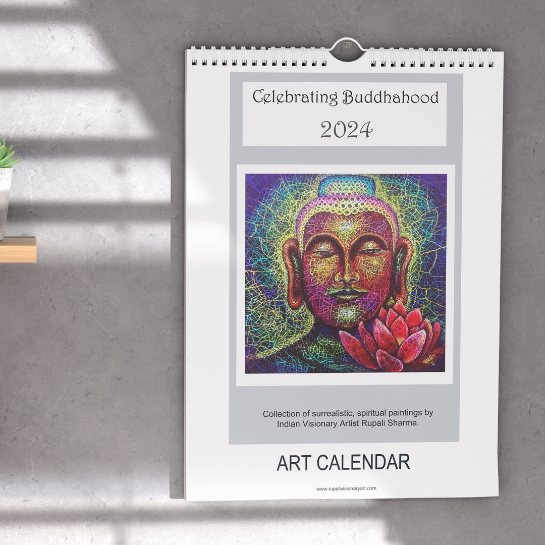 Wall Calendar 2024 Rupali Visionary Art Original Paintings, Single Side ...