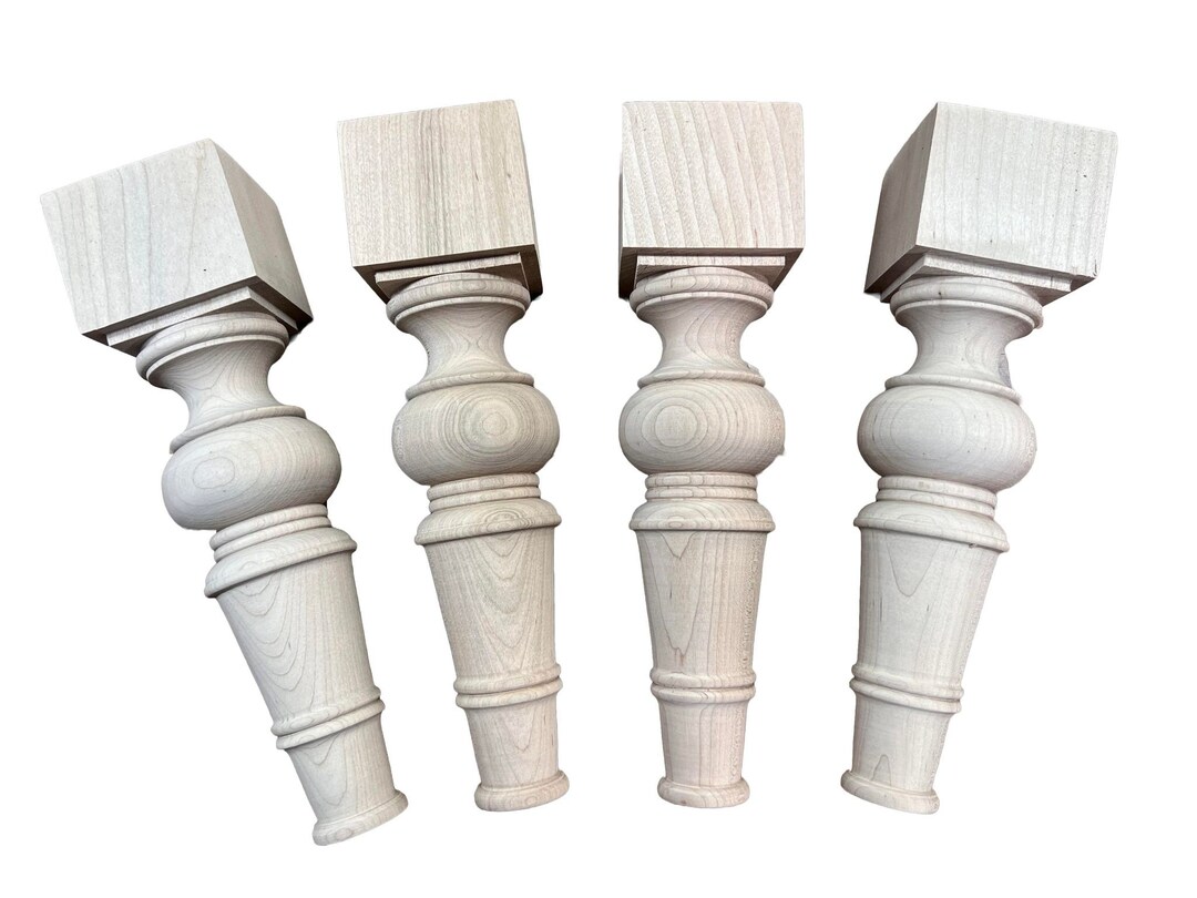 Maple Unfinished Bench Legs, 10 Inches, Set of 4 - Etsy