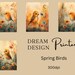 16 Printable Spring Birds Digital Papers, Digital Download, Junk ...