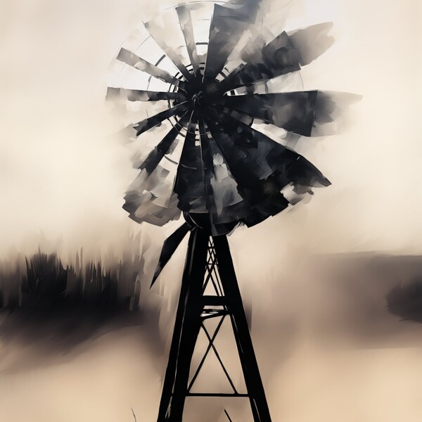 Rustic Windmill - Etsy