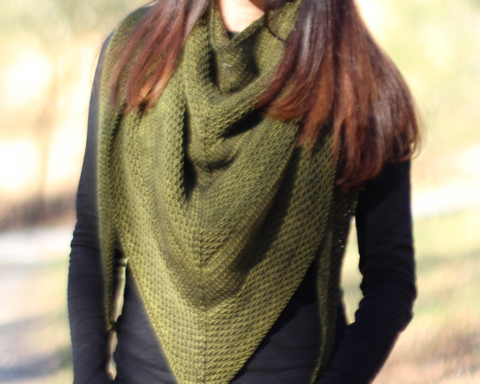 Triangle Shawl Pattern // Knitting Pattern // Knit Shawl - Etsy