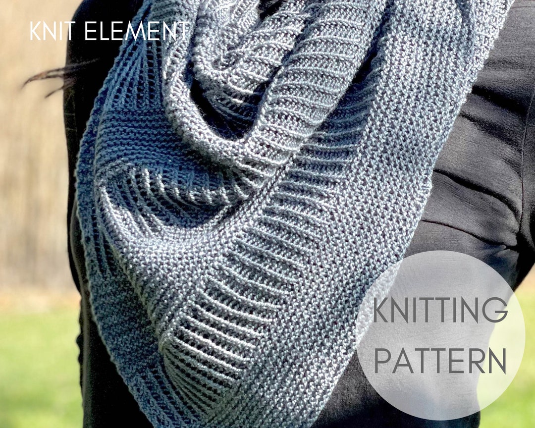 Sideways Triangle Shawl Pattern // Knitting Pattern // Knit - Etsy